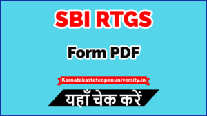 SBI RTGS Form PDF 2025 Download SBI RTGS NEFT Application Form PDF at ...