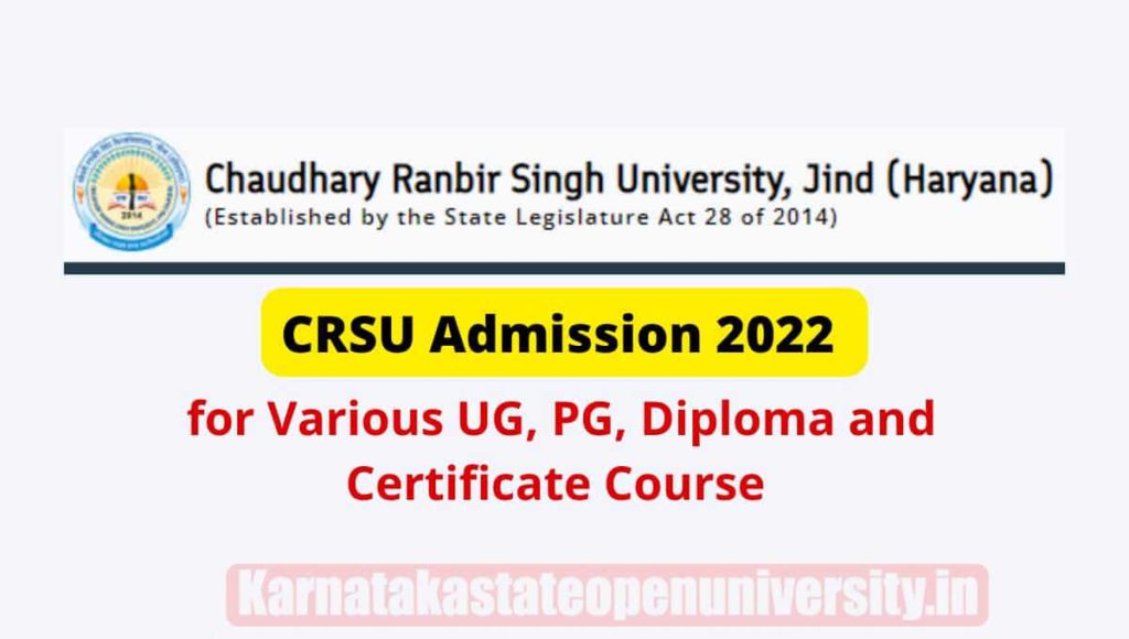 CRSU Hall Ticket 2025 {Soon} Download UG PG 1st 2nd 3rd Year Admit Card ...