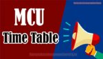 MCU Time Table 2025 {Today} Check BA BSc BCom Odd-Even Semester Exam ...