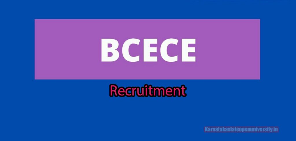 BCECEB Recruitment 2025 {Out} Notification, Application Form ...