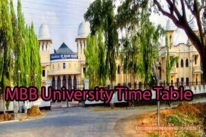 MBB University Time Table 2025 {Release Soon} mbbuniversity.ac.in BA ...