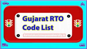 Gujarat RTO Code List 2025 GJ RTO Coad 2025Download PDF Number List