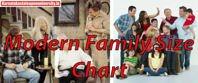 Modern Family Size Chart, Difference Between Modern Family and ...