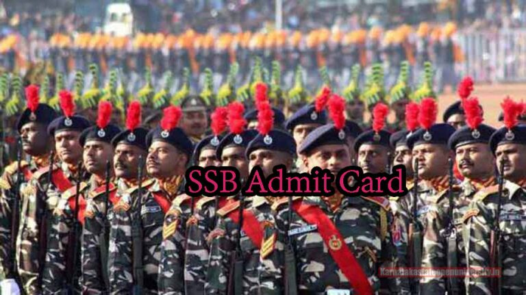 SSB Admit Card 2025 {Soon} Download Link, PST/PET Date, Important ...