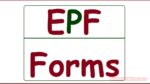 EPF Form 2025 List of EPF Forms, PF Form Free Download