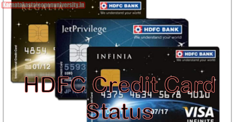 HDFC Credit Card Status 2025 HDFC Credit Card Application Status Check ...
