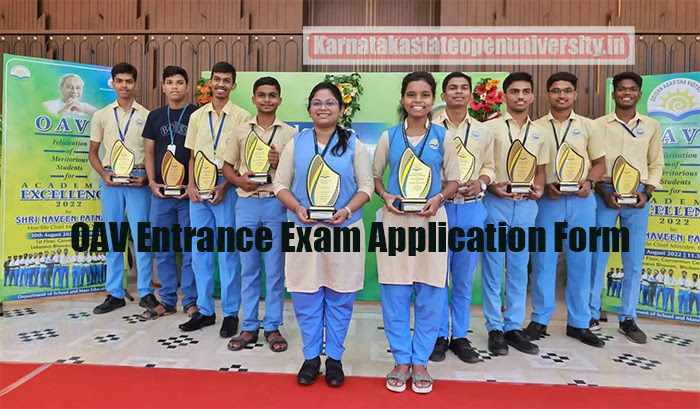 OAV Entrance Exam Application Form 2025 Notification, Official Website b@