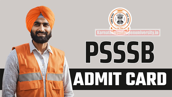 PSSSB Sewadar, Chowkidar Admit Card 2025 Notification, Selection ...