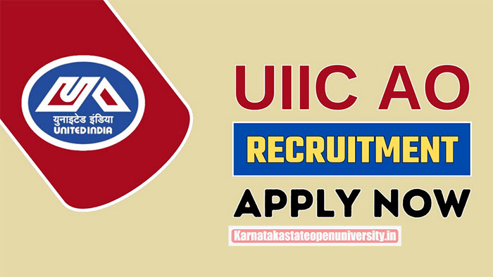 UIIC AO Vacancy 2025 Notification, Selection, Official website @uiic.co.in