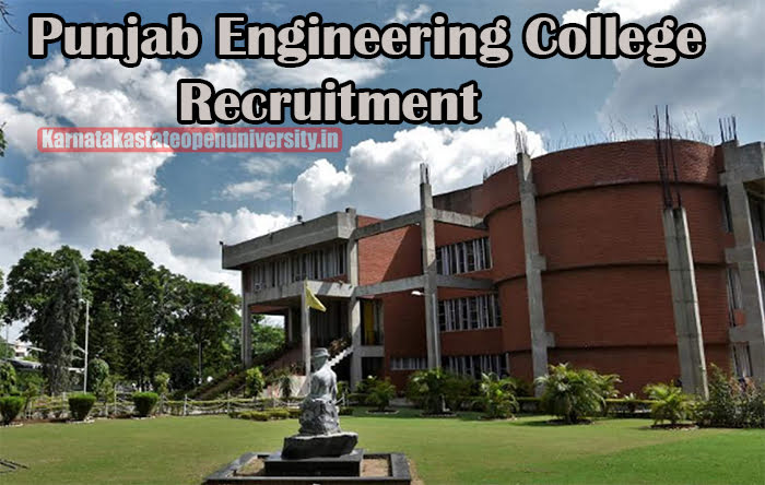 Punjab Engineering College Recruitment 2025 Notification, Vacancy, Age ...