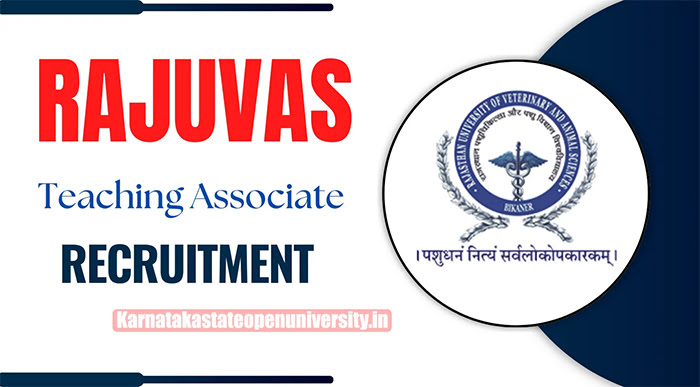 RAJUVAS Recruitment 2025 Notification, Vacancy, Age Limit, Salary & How ...